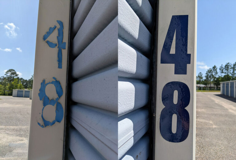 Applying Vinyl Self Storage Numbers using the “Wet Method” – Self ...