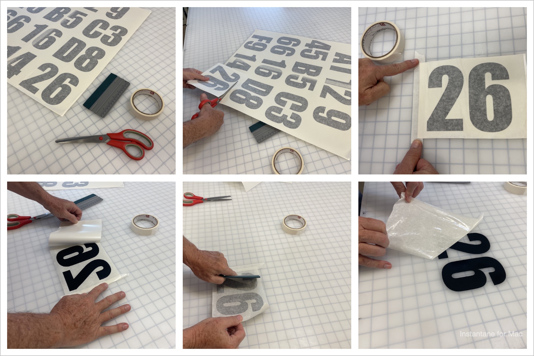 Applying “Transfer Taped” Letters and Numbers – Self Storage Doors ...