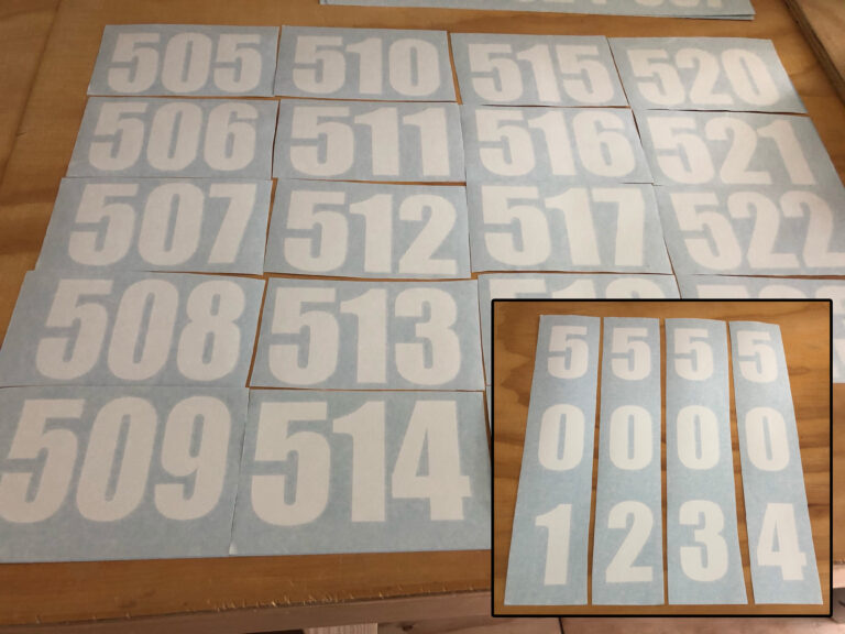 Instructional Articles – Self Storage Doors – Vinyl Numbers & Letters