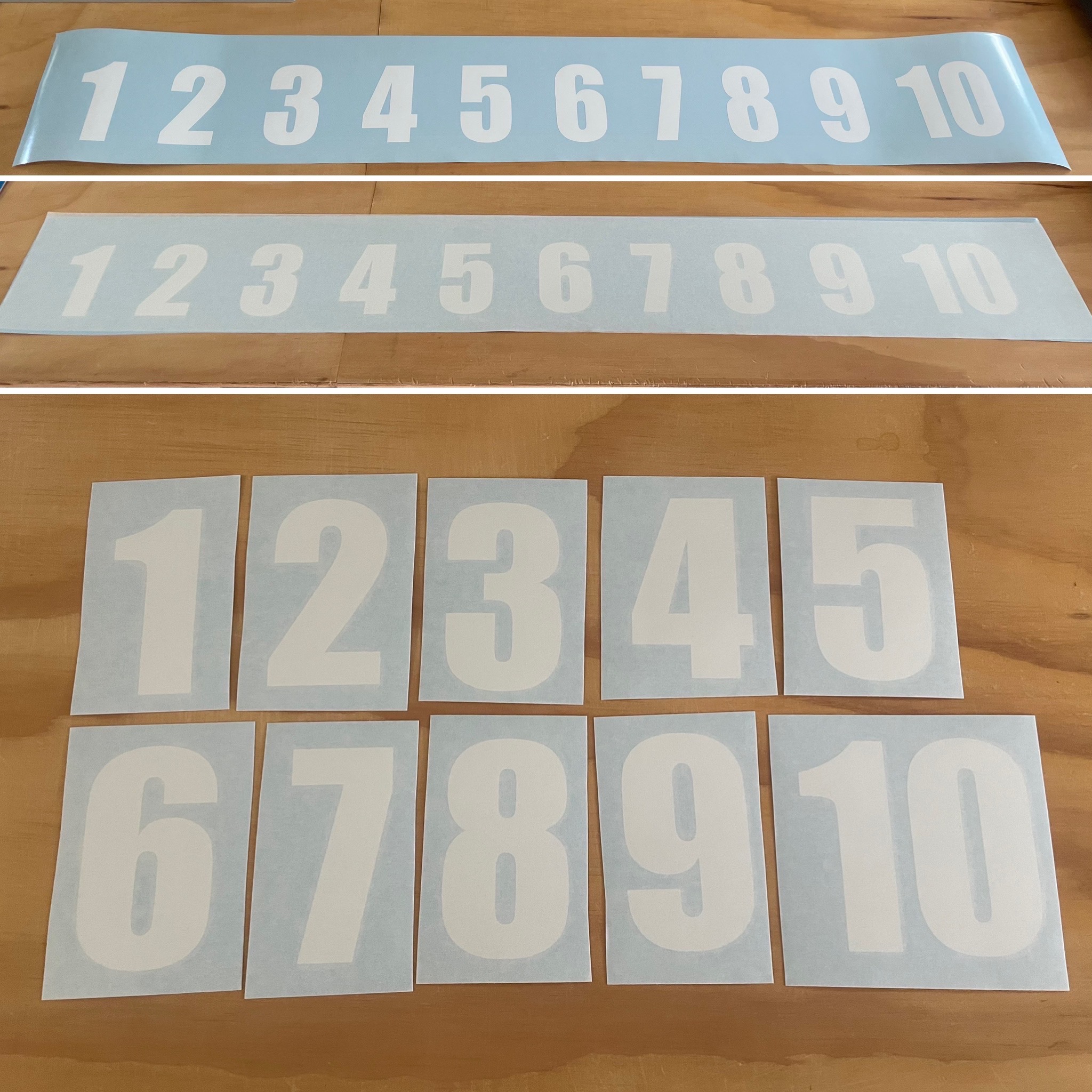 Job Example #2 – Sheets of Transfer Taped Storage Unit Numbers – Self ...